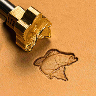 LT203 Fish Leather Stamping Tool–Jumping Bass Fish – StampLeatherCo